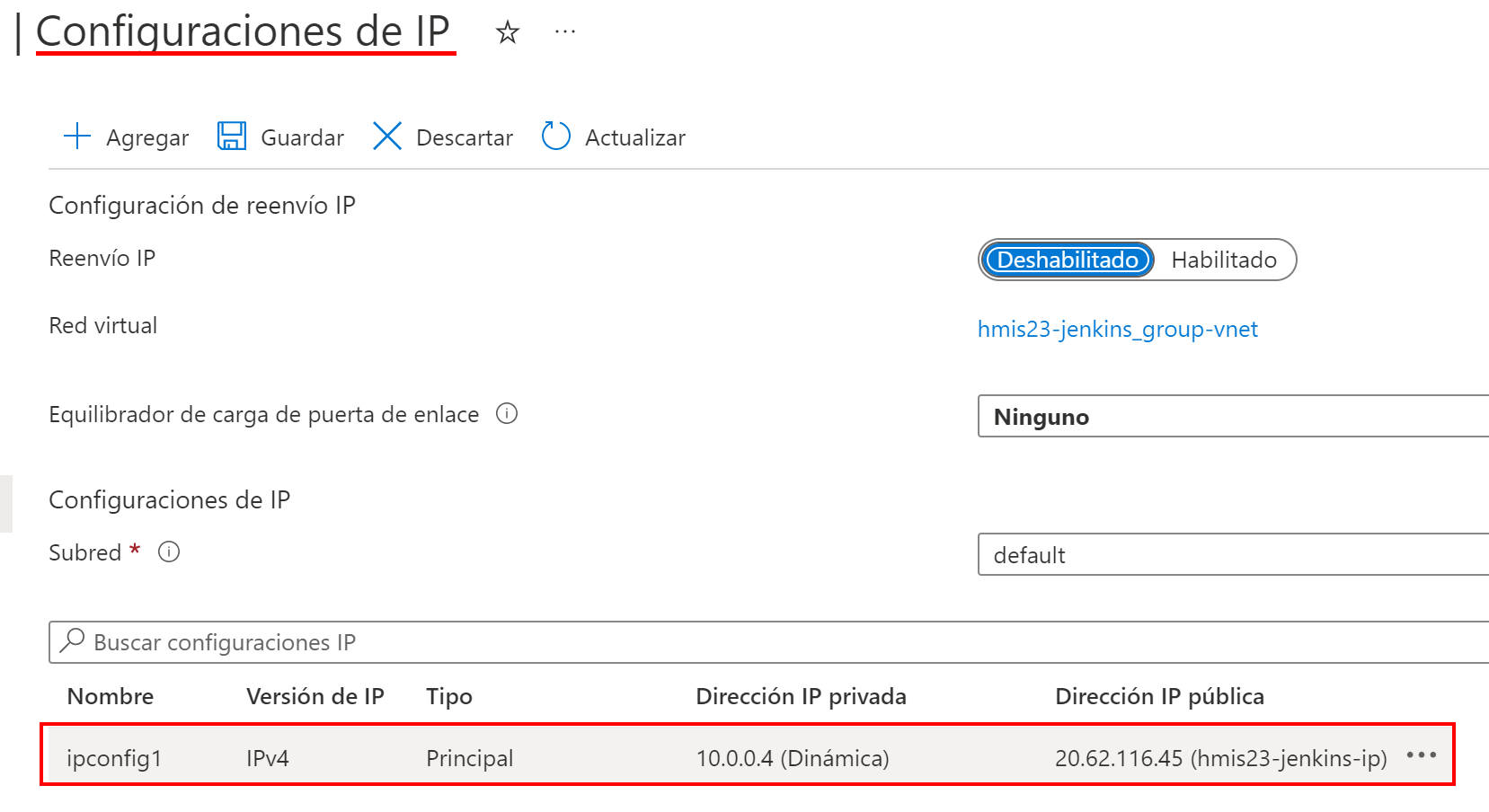 Azure Tips. Modificar la IP de estática a dinámica en una máquina vitual